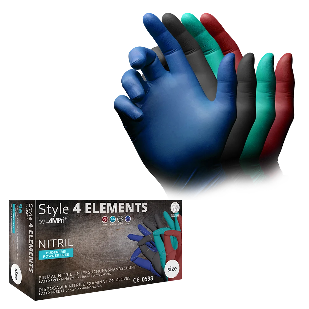 Colored medical gloves store