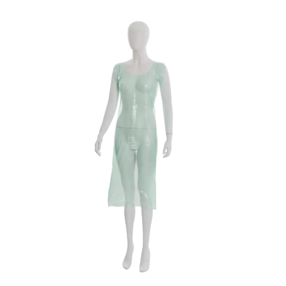 Disposable aprons, green, 80 x 125 cm, polyethylene, Med-Comfort: buy ...