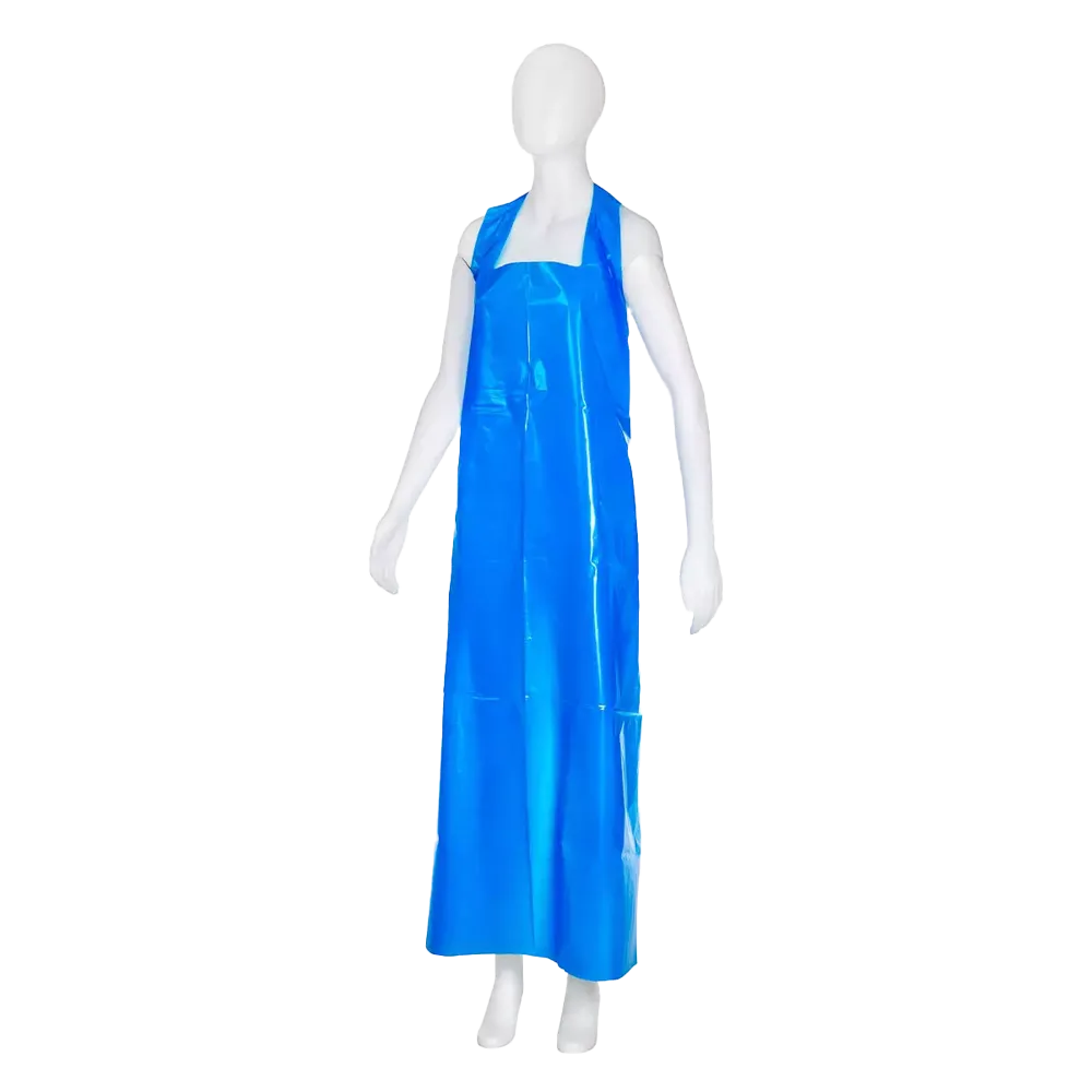 Disposable aprons, blue , 100 x 150 cm, polyethylene, Med-Comfort: buy ...
