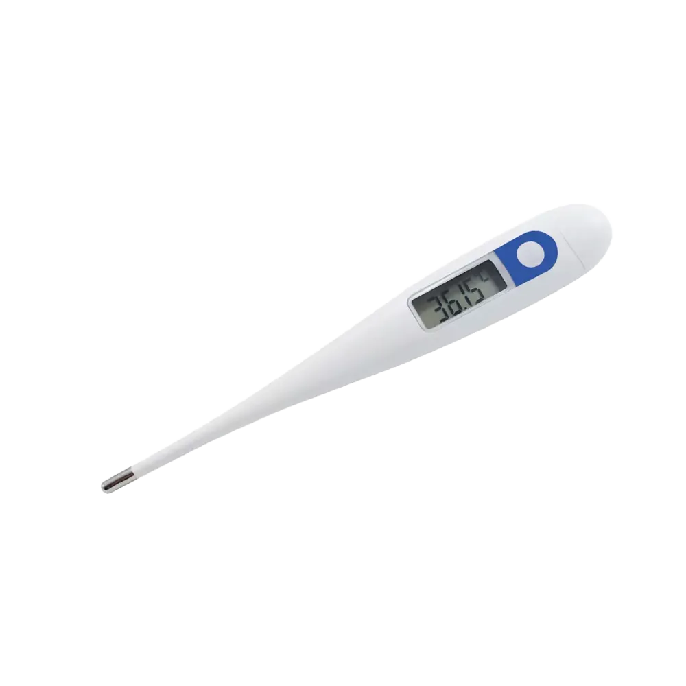 Digital clinical thermometer, colour white, blue, 129 x 22 x 14 mm, Med ...