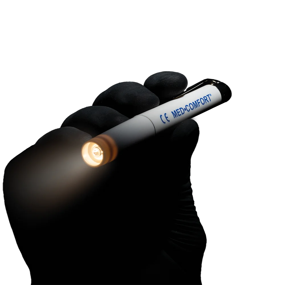 Diagnostic light, colour white, with long-life batteries, Med-Comfort ...
