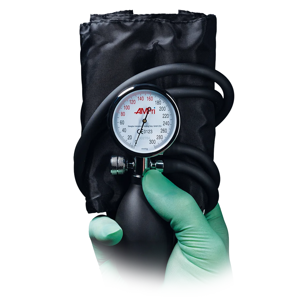 Upper arm aneroid blood pressure monitor, black, Med-Comfort: buy blood ...