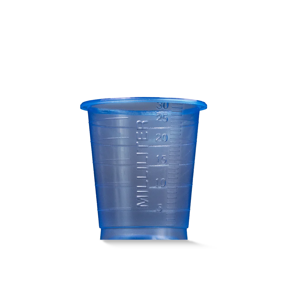 PP Medicine cup, colour blue, 30 ml, graduated: buy polypropylene ...